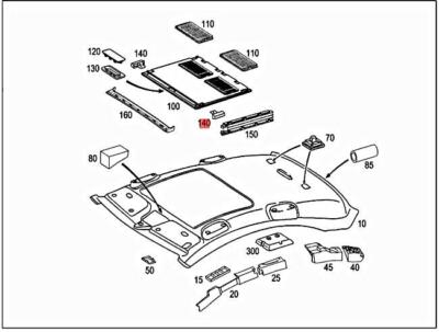 Genuine MERCEDES BBDC V251 C209 C219 S203 Sliding shoe 2117800157 | eBay