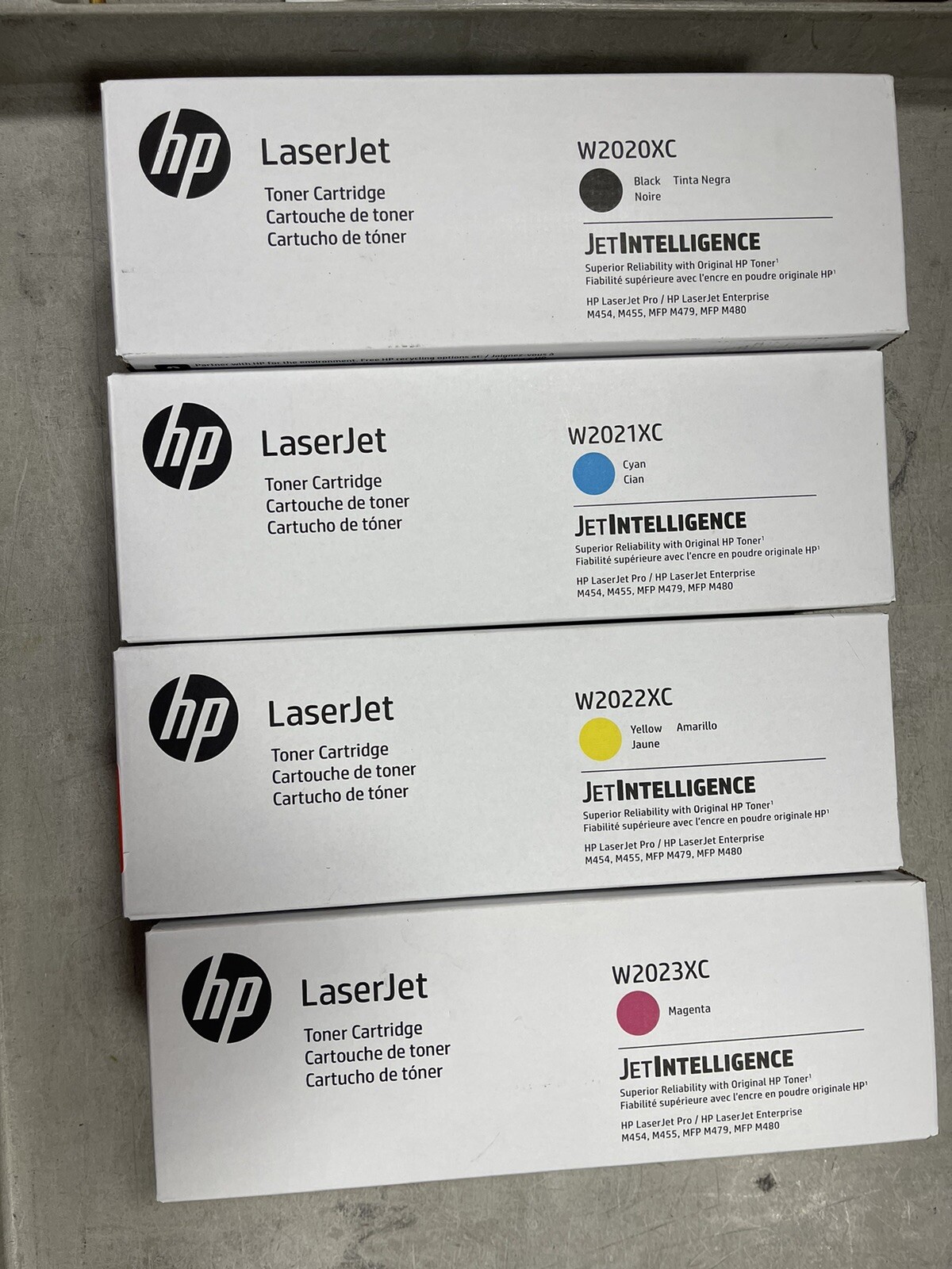 Genuine HP 414X Set Of 4 2020XC 2021XC 2022XC 2023XC High Yield Toner ...