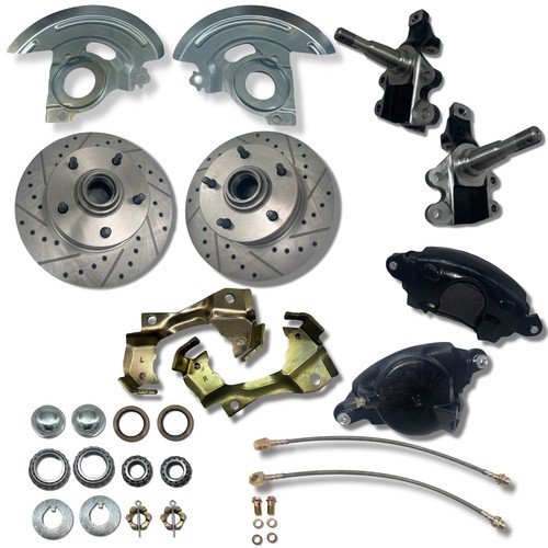 64-74 GM A Body Chevy Car Chevelle Front Disc Brake Kit D/S Rotors Drop ...