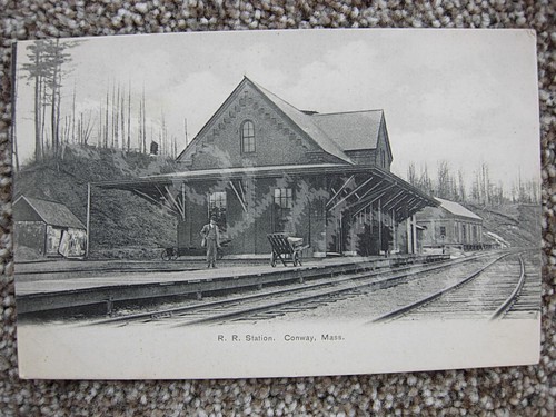 CONWAY MA-RAILROAD STATION-TRAIN DEPOT-MASS-FRANKLIN COUNTY ...