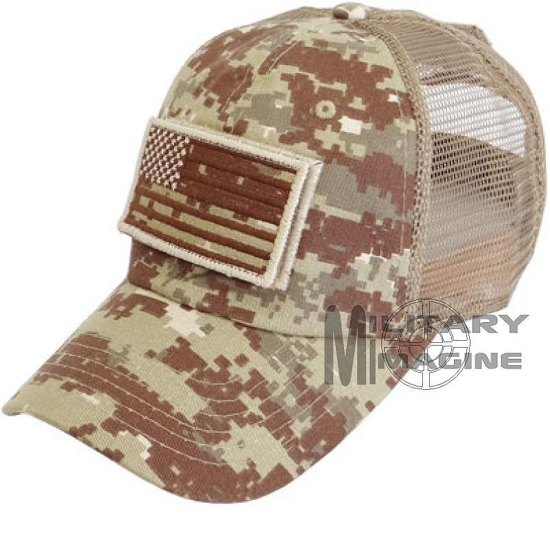 US Flag Detachable Patch Hat M81 UCP NWU MARPAT Trucker Mesh Back cap ...