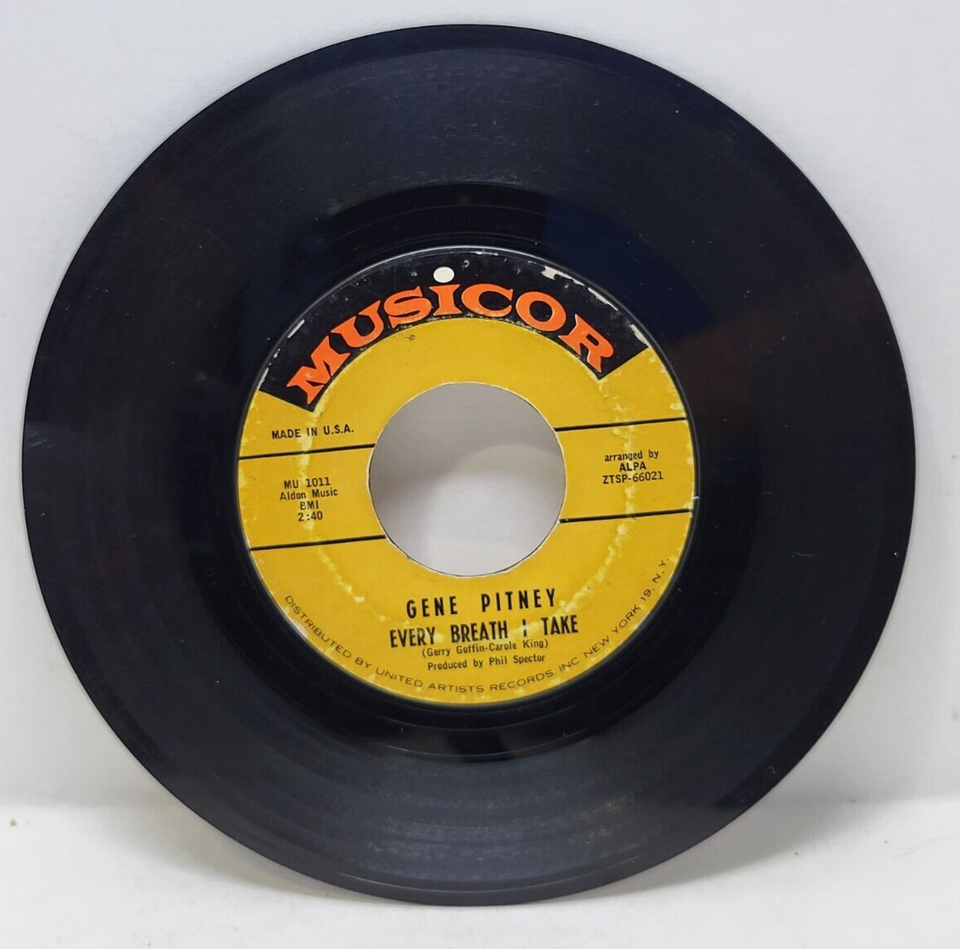 Gene Pitney Every Breath I Take / Mr. Moon, Mr. Cupid and I 45 RPM 7 ...