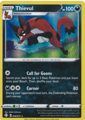Pokemon TCG Foil Card Thievul #48 A1430 | eBay
