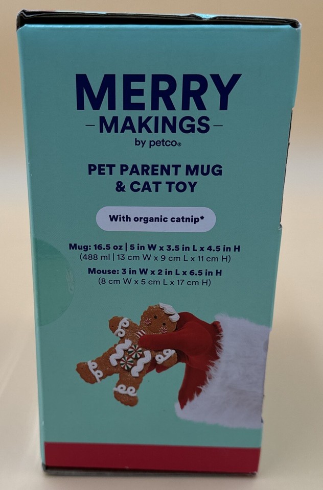 New Merry Makings by Petco Pet Parent Mug and Cat Toy With Organic ...