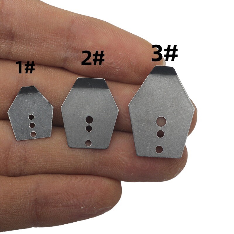 20 Pcs Stainless Swim Jig Blade Chatter Style Bait Blades Fishing Lure ...