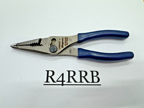 Snap-on Tools USA NEW POWER BLUE 7" Long Nose Slip Joint COMBO Pliers ...