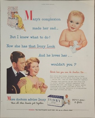 1945 Ivory Soap Proctor & Gamble Vintage Ad More Doctors Advise | eBay