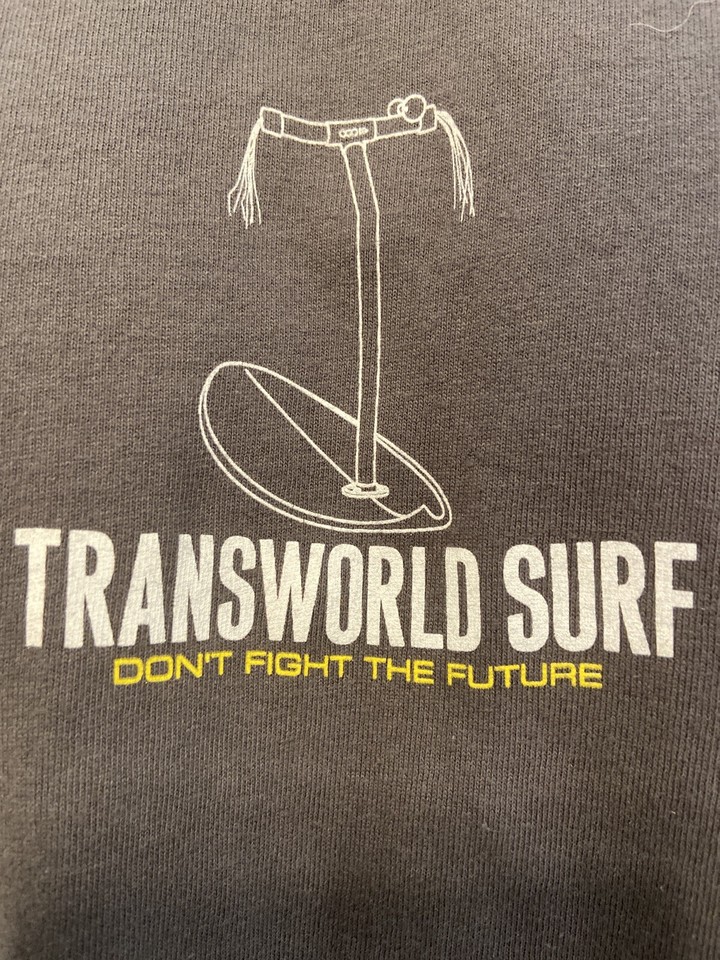 Transworld Surf Magazine Surfboard Surfing L Large Gray Shirt | eBay