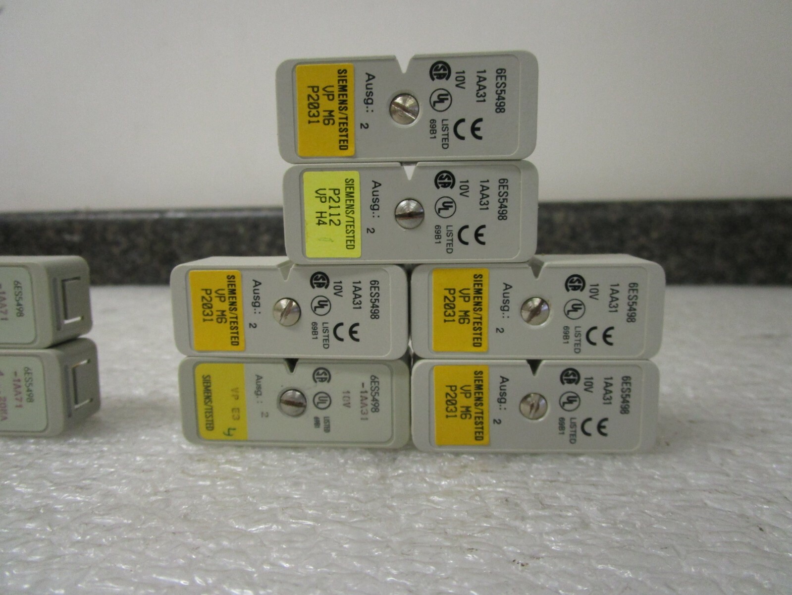 (8) Siemens SIMATIC S5 Plugin Modules (6) 6ES5498-1AA31 (2) 6ES56498 ...