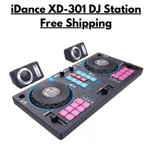 iDance XD-301 DJ Station With 2 Speakers | Turntables Musical Gift Set ...