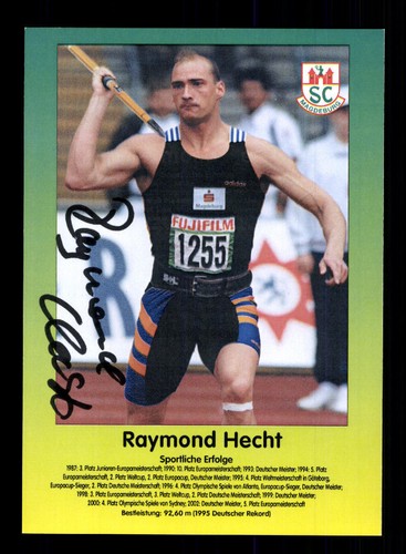 Raymond Hecht Autogrammkarte Original Signiert Leichtathletik + A ...