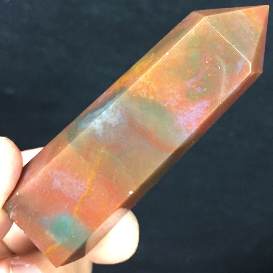 70g NATURAL Beautiful Blue Aquatic Agate Quartz Crystal POINT HEALING ...