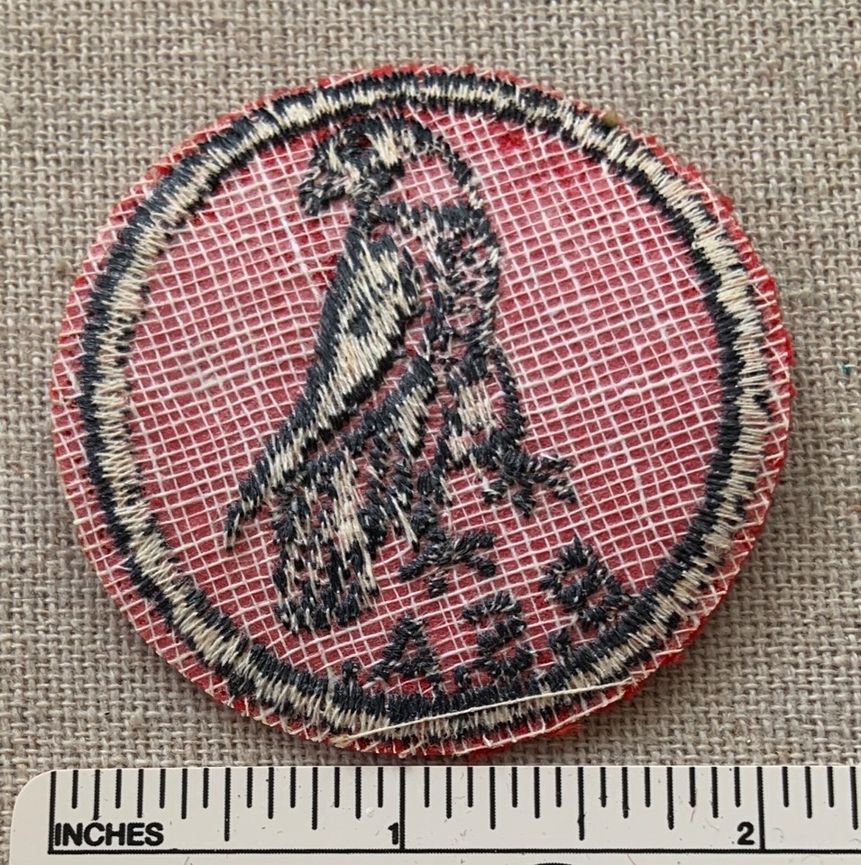 Vintage 1940s HAWK PATROL Boy Scout Red & Black Felt Uniform Badge ...