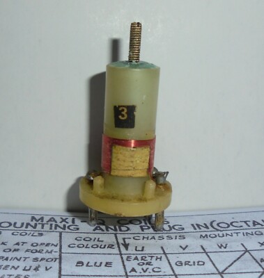 DENCO MAXI Q COIL FOR VALVE RADIO ~ WHITE RANGE 3 ~ PLUG IN ~ OCTAL | eBay