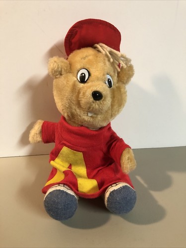 Vintage Alvin And The Chipmunks Plush Doll 11" 1983 Bagdasarian CBS ...