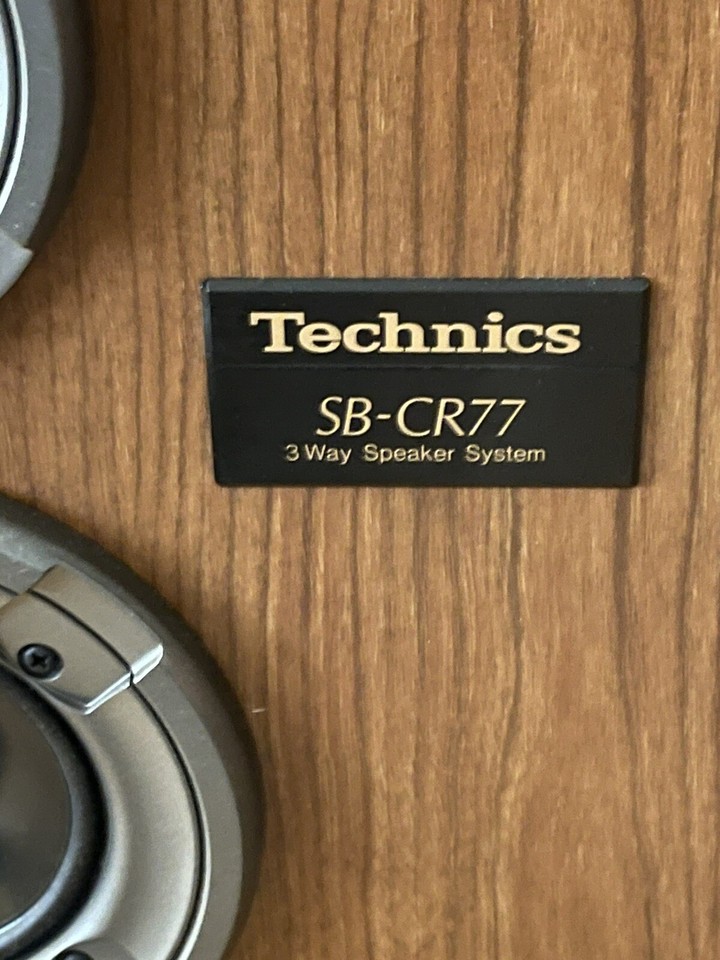 Technics SB-CR77 Vintage 3 Way Speaker Systems Set Of 2 Tested And ...