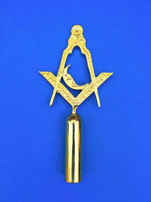 Lodge Junior Decon Top Rod for Masonic Ceremonies Golden Finished | eBay