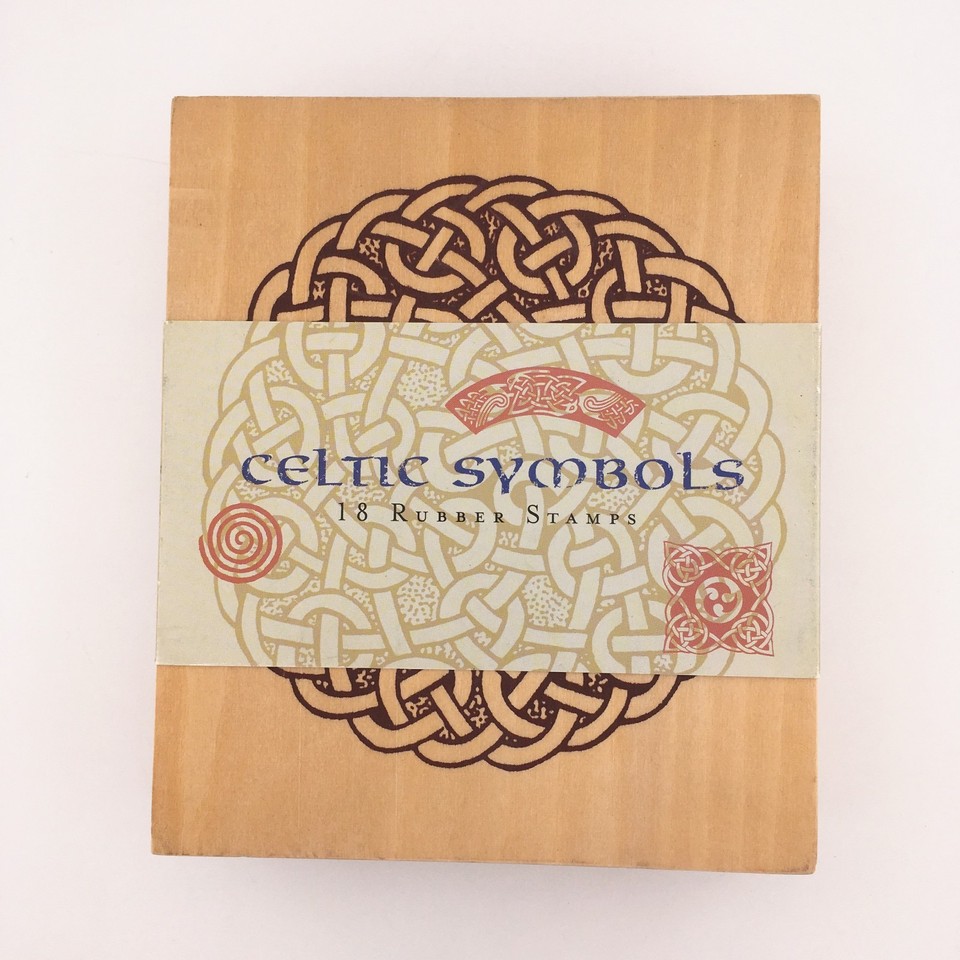 Celtic Symbols 18 Rubber Stamps Chronicle Books 1998 (New Open Box) | eBay