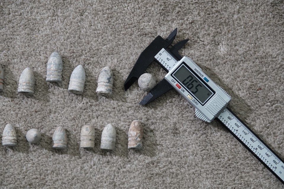 Rare Civil war bullet collection: .58Cal Musket .52Cal .54Cal .58Cal ...