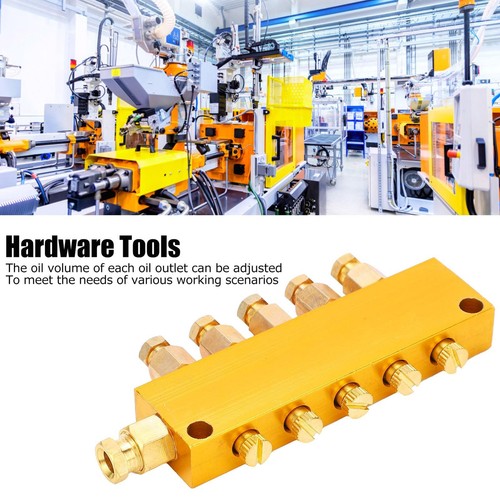 Adjustable Brass Oil Divider Lubrication System with 1 in 5 Out Design ...