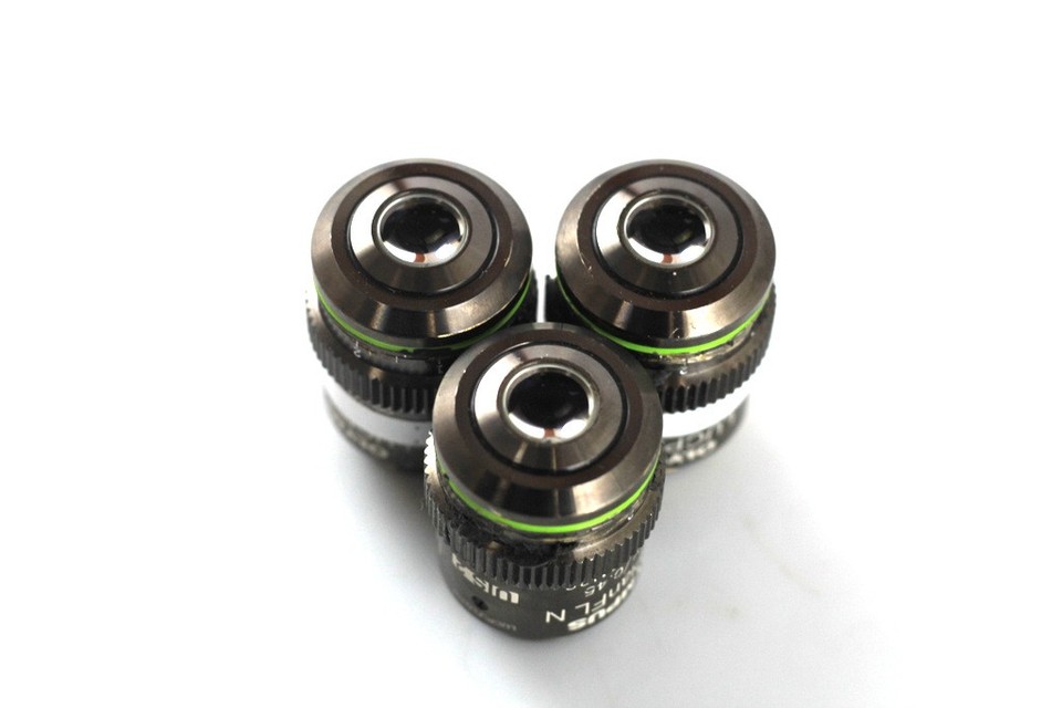 Lot of 3 Olympus LUCPlanFL N 20x/0.45 /0-2/FN22 Microscope Objective #2 ...