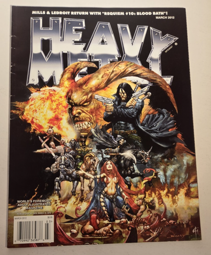 Heavy Metal Magazine March 2012 Simon Bisley Cover Bilal Mills