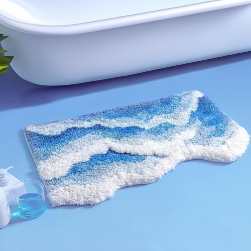 Cute Funky Bath Mats for Coastal Beach Nautical Themed Decor, Moss ...