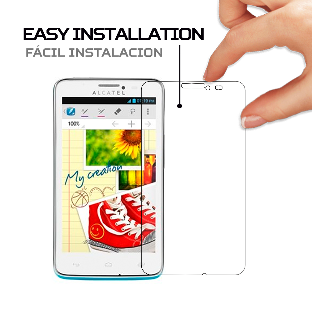ANTISHOCK Screen protector for Alcatel One Touch Scribe Easy | eBay ...