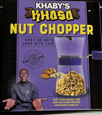 Khaby's Khasa Manual Nut Chopper Easy Crank Handle Dishwasher Safe Non ...