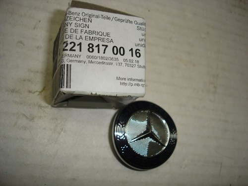 MERCEDES BENZ A 2218170016 FRONT GRILL STAR EMBLEM | eBay