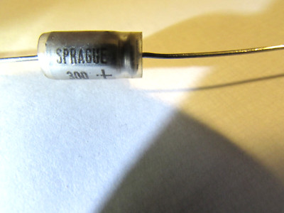 8uF, 6V Sprague Series 30D Axial Capacitor 8uF, 6VDC, 8uF, 6DC NOS ...