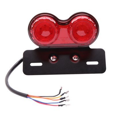Motorcycle 40 LED Turn Signals Brake Light License Plate Integrated ...