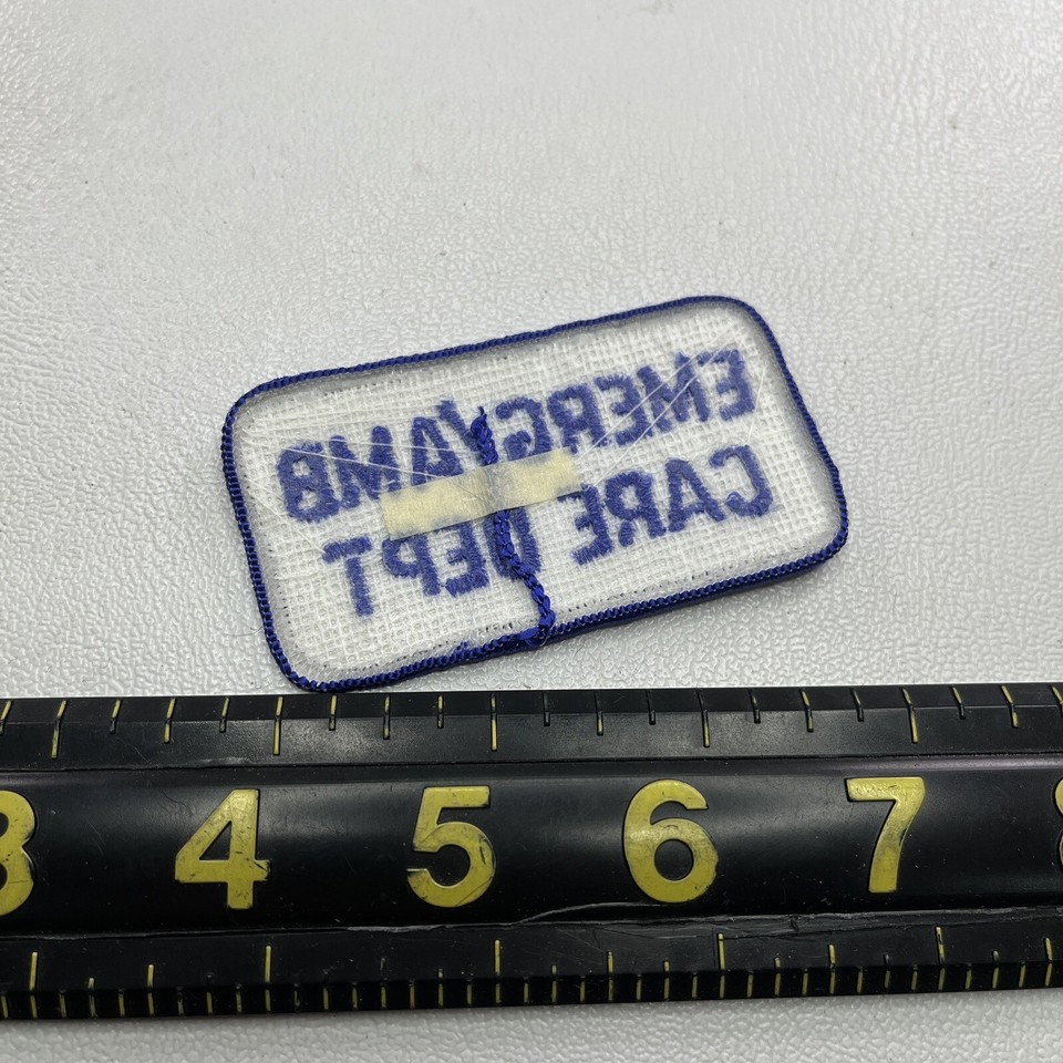 EMERG / AMB CARE DEPT Emergency / Ambulance Patch T071 | eBay