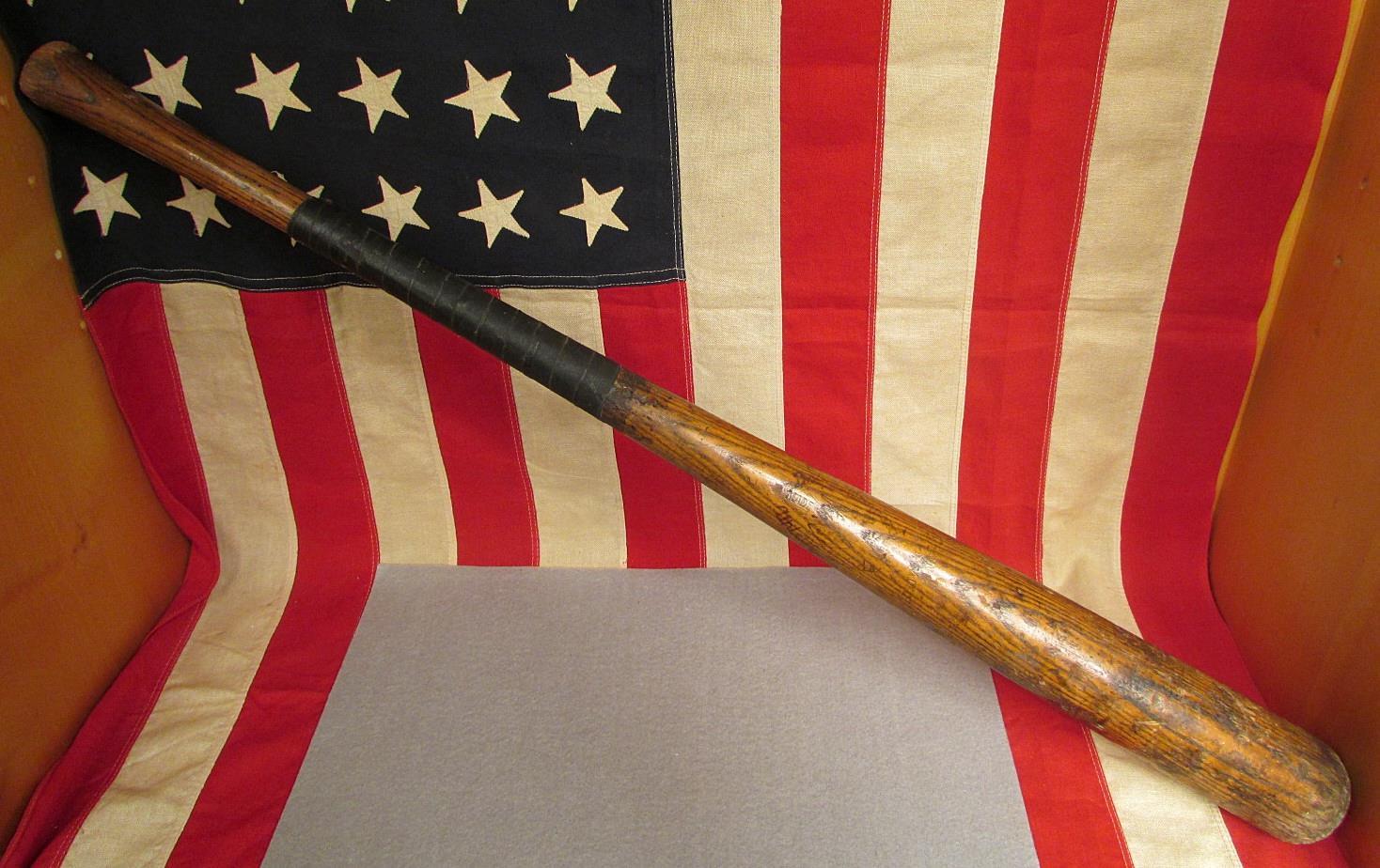 Vintage Draper Maynard Wood Baseball Bat D&M 35" early Lucky Dog ...