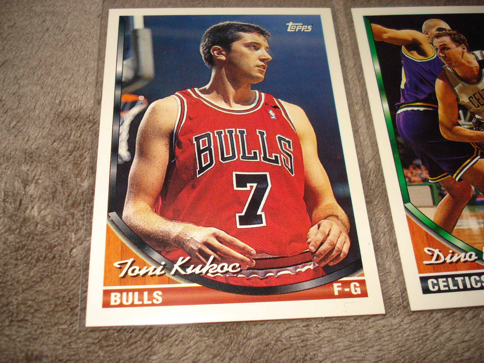 1993-94 Topps #316 Toni Kukoc HOF #282 Dino Radja HOF Rookie Basketball ...