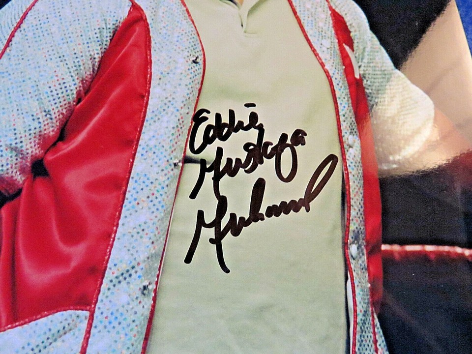 EDDIE MUSTAFA MUHAMMAD SIGNED 8x10 PHOTO ~ BOXING HOF ~ LT HEAVYWEIGHT ...