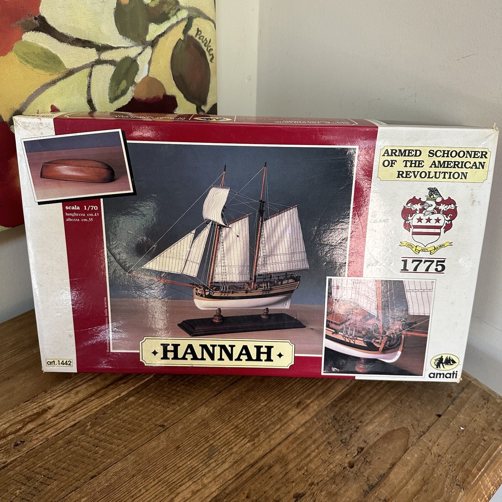 Amati Hannah Armed Schooner Of The American Revolution Model Kit # 1442 ...