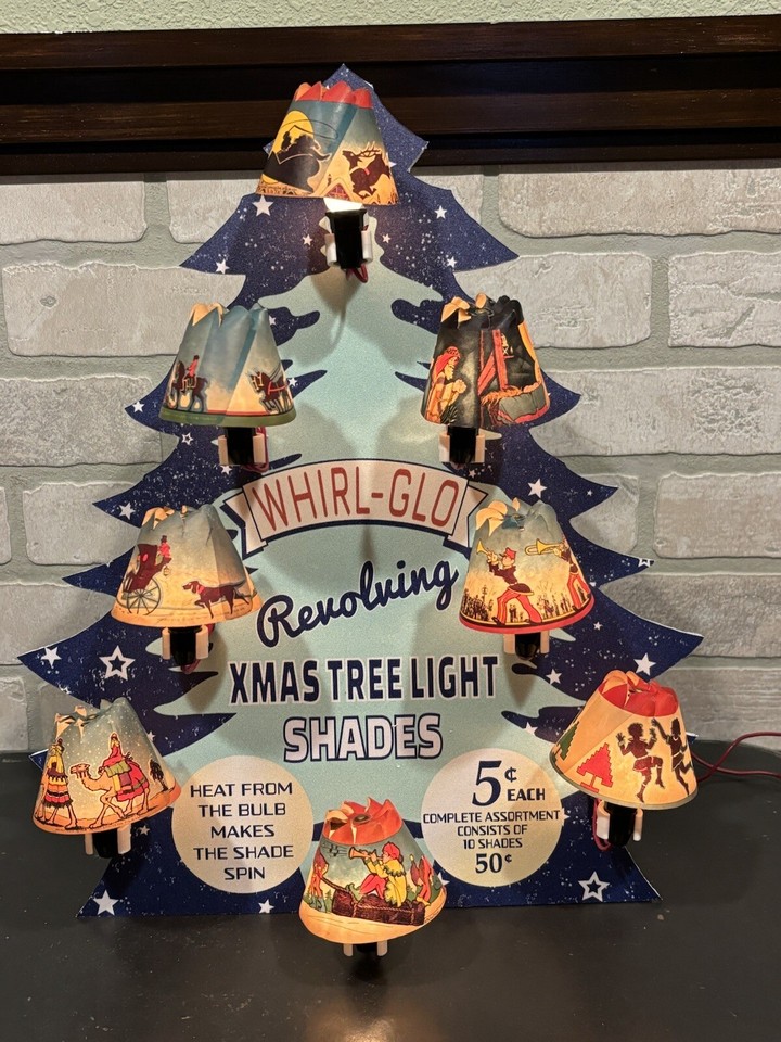 Whirl Glo Spinning Shade Christmas Light Display - Dark Blue | eBay