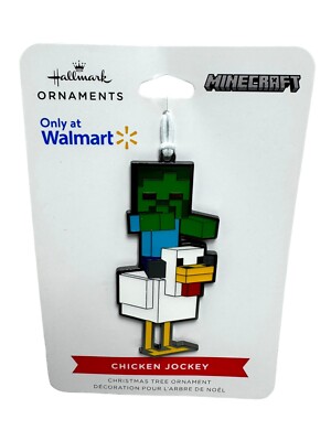 2023 NEW HALLMARK CHRISTMAS ORNAMENT (FLAT) MINECRAFT ~~ CHICKEN JOCKEY ...