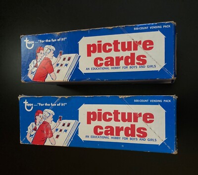 Vintage Topps Baseball Empty Vending Box Lot - 2 Boxes | eBay