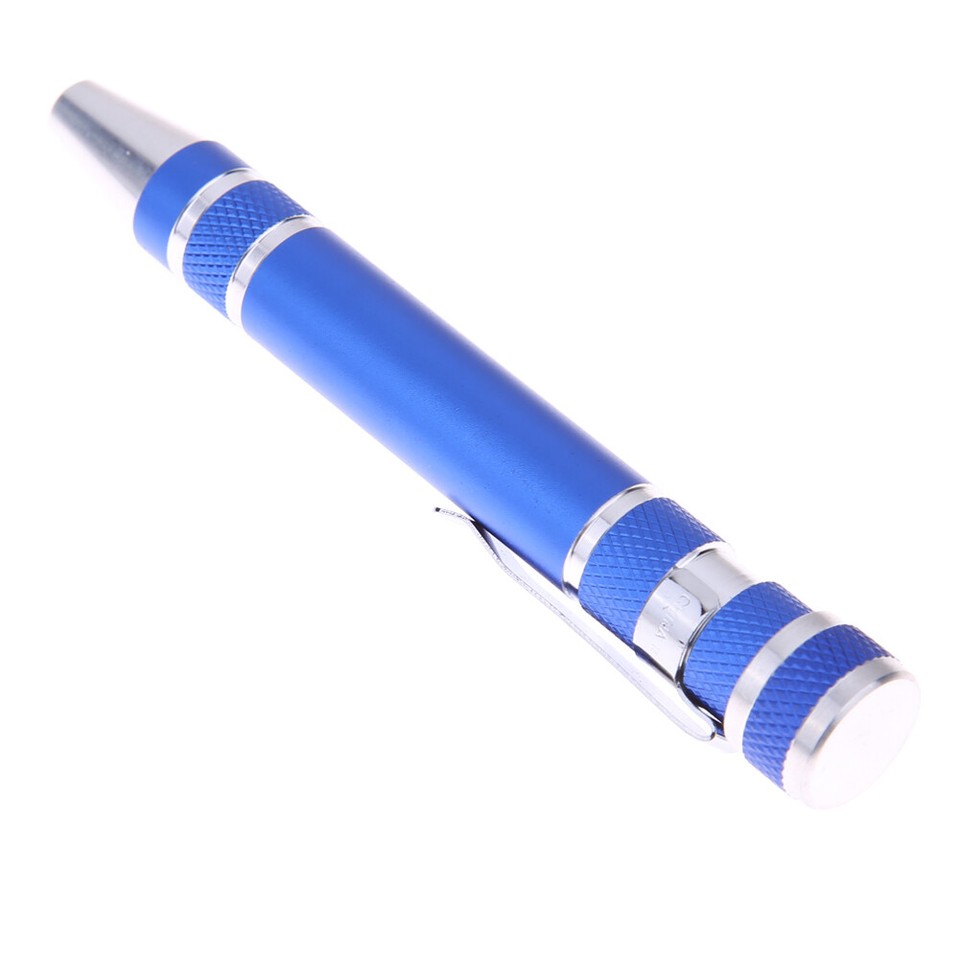 Multifunction 8 In 1 Pocket Precision Mini Screwdriver Pen Changeable ...