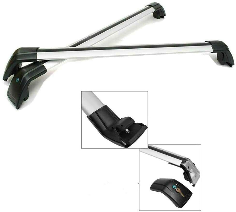 2Pcs Lockable Roof Rail Racks Cross Bars Crossbar Fit for BMW X3 F25 ...