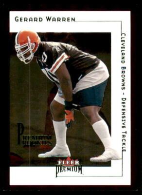 2001 Fleer Premium Football Card #234 Gerard Warren Rookie 0769/2001 ...