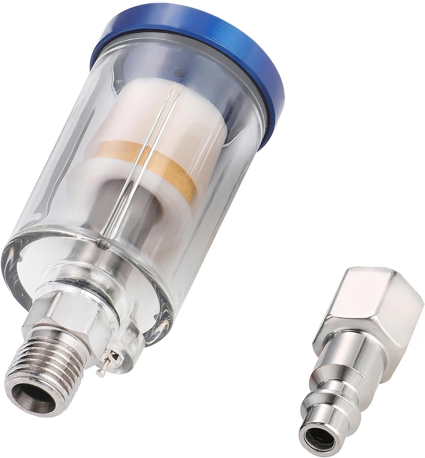 RLECS Air Line Water and Oil Separator 1/4 in NPT - Moisture Trap ...