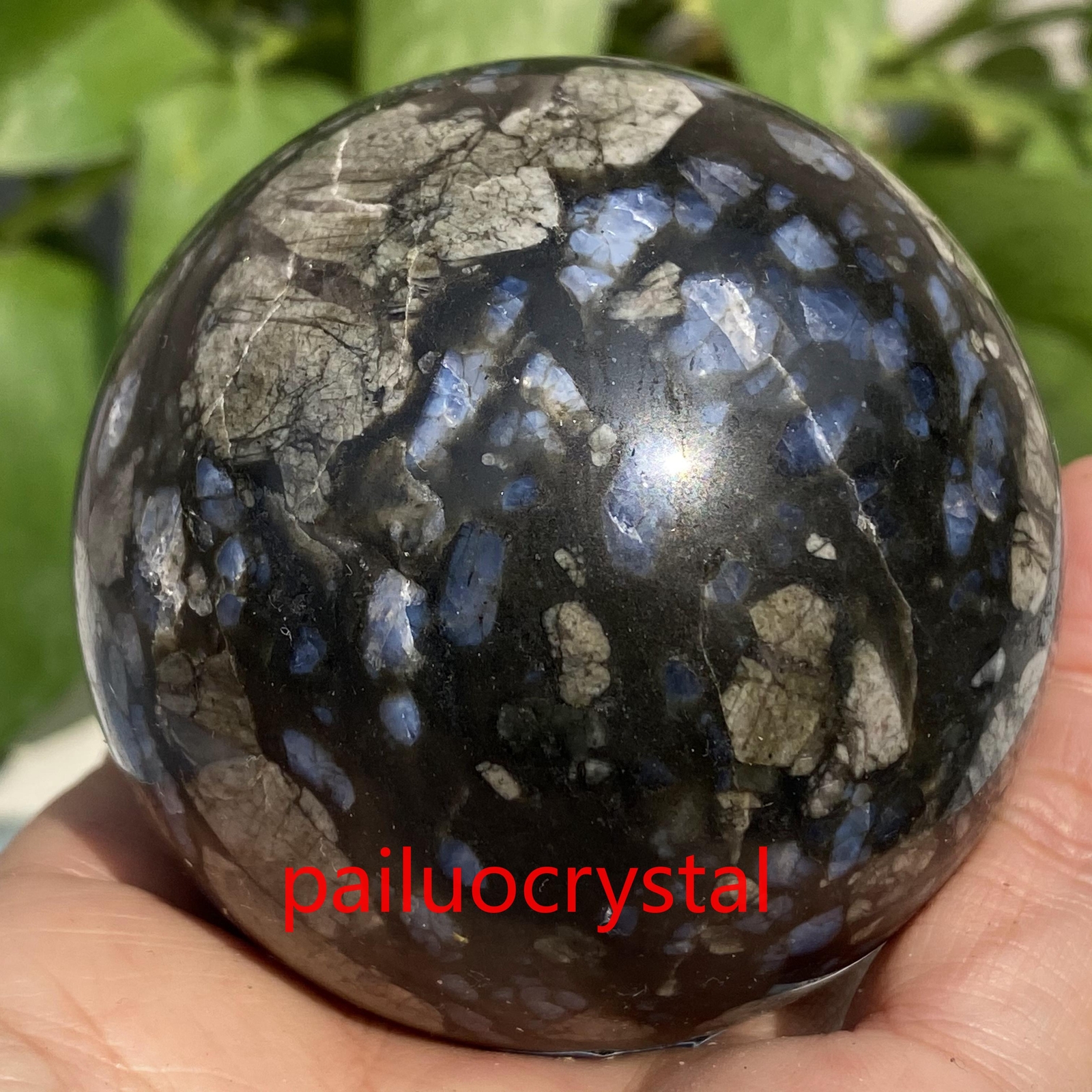 66mm Natural Rhyolite Ball Quartz Crystal Sphere Reiki Healing Mineral ...