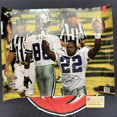Emmitt Smith Autographed Dallas Cowboys 16x20 Photo Signed Steiner COA ...
