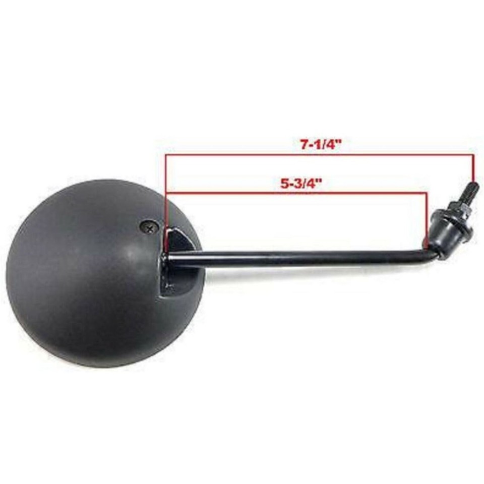 Left Hand Side Mirror 4" Round 8mm Thread For Yamaha Zuma 50 125 2FM-12 ...