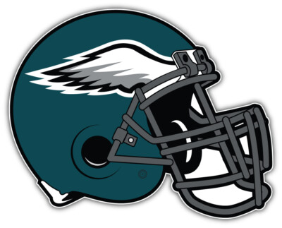 Philadelphia Eagles NFL Sport Helmet Car Bumper Sticker Decal "SIZES ...