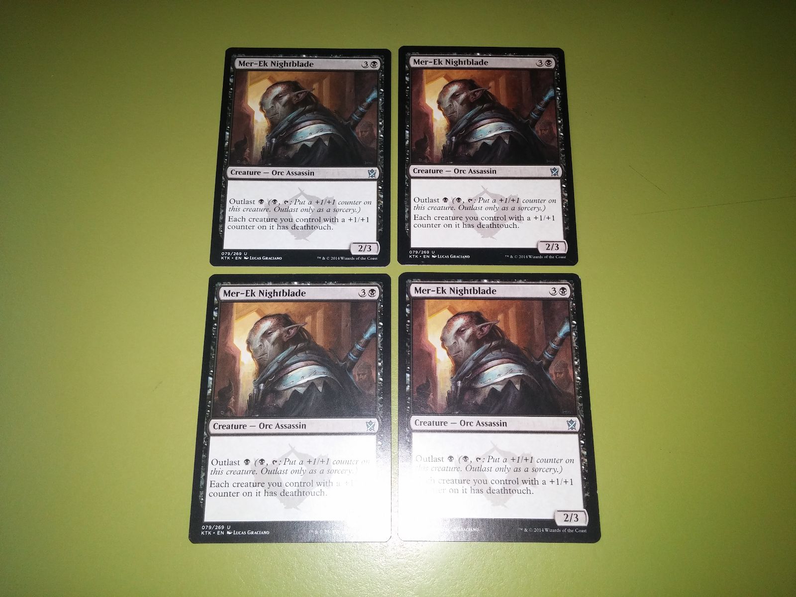 Mer-Ek Nightblade x4 - Khans of Tarkir - Magic the Gathering MTG 4x ...
