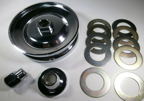 CHROME ALTERNATOR GENERATOR PULLEY SHIMS NUT & SPACER KIT VW T1 BUG ...